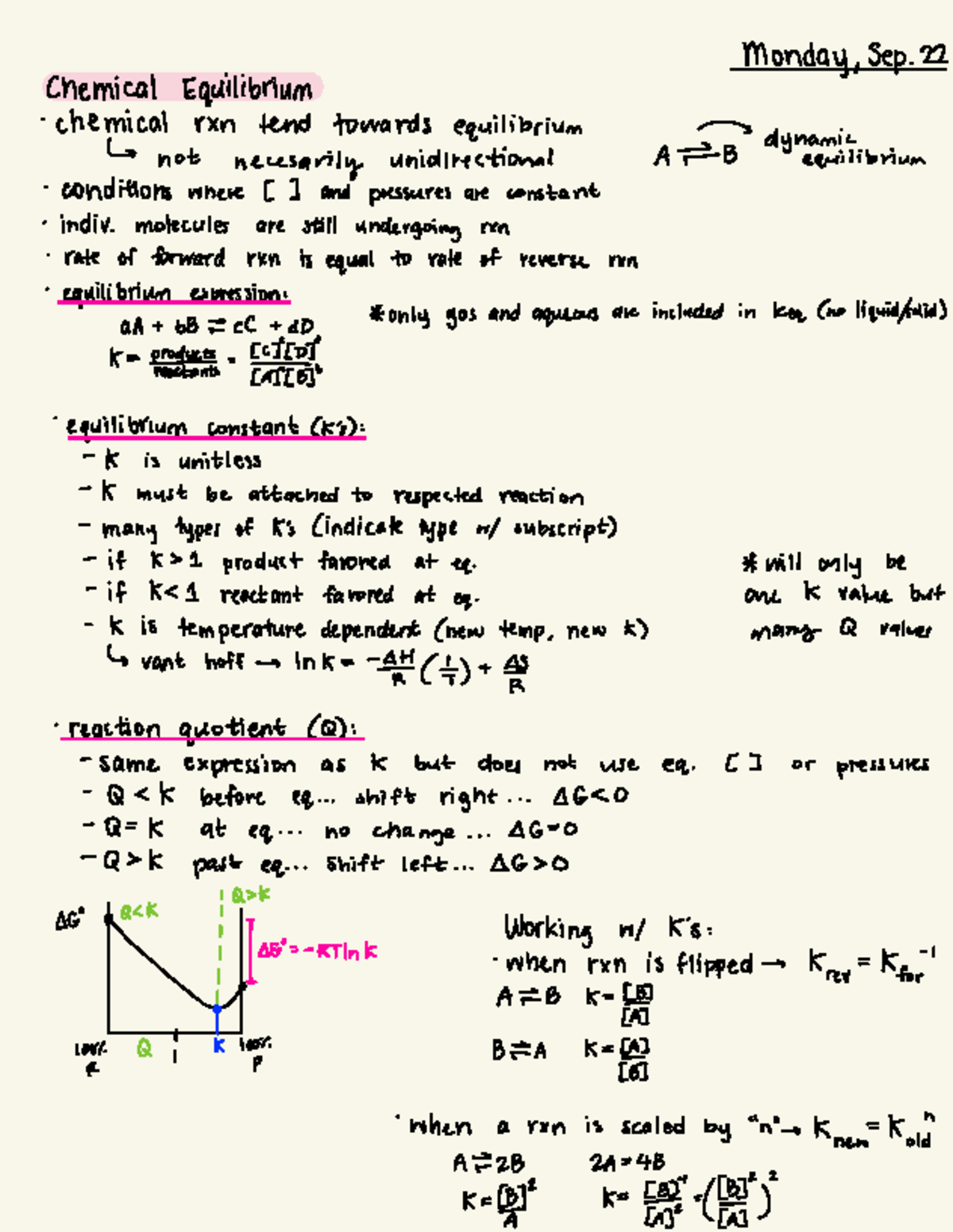 Chemical Equilibrium and Strong Acids/Bases Overview (CHEM 101) - Studocu