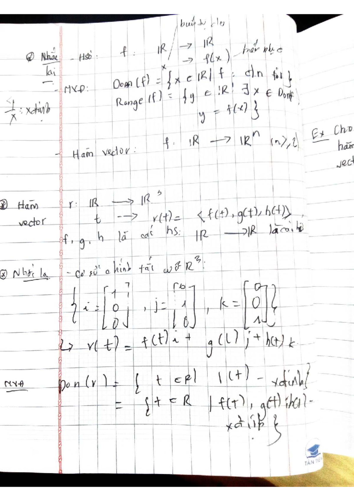 BUINT 101: Vector Functions and Limits - Final Exam Notes - Studocu