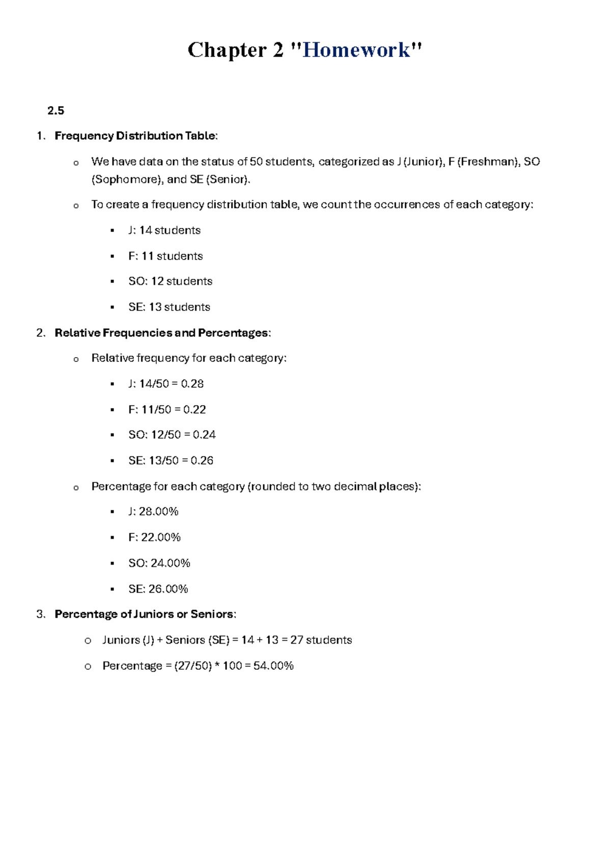 Chapter 2 (Homework) - Summary statistics - 2. 1. Frequency ...