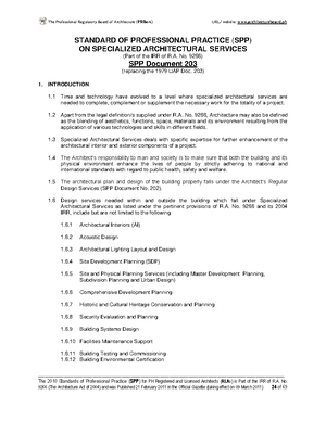 SPP 201 - Philippine Standards of Professional Practice 201 - Pre ...