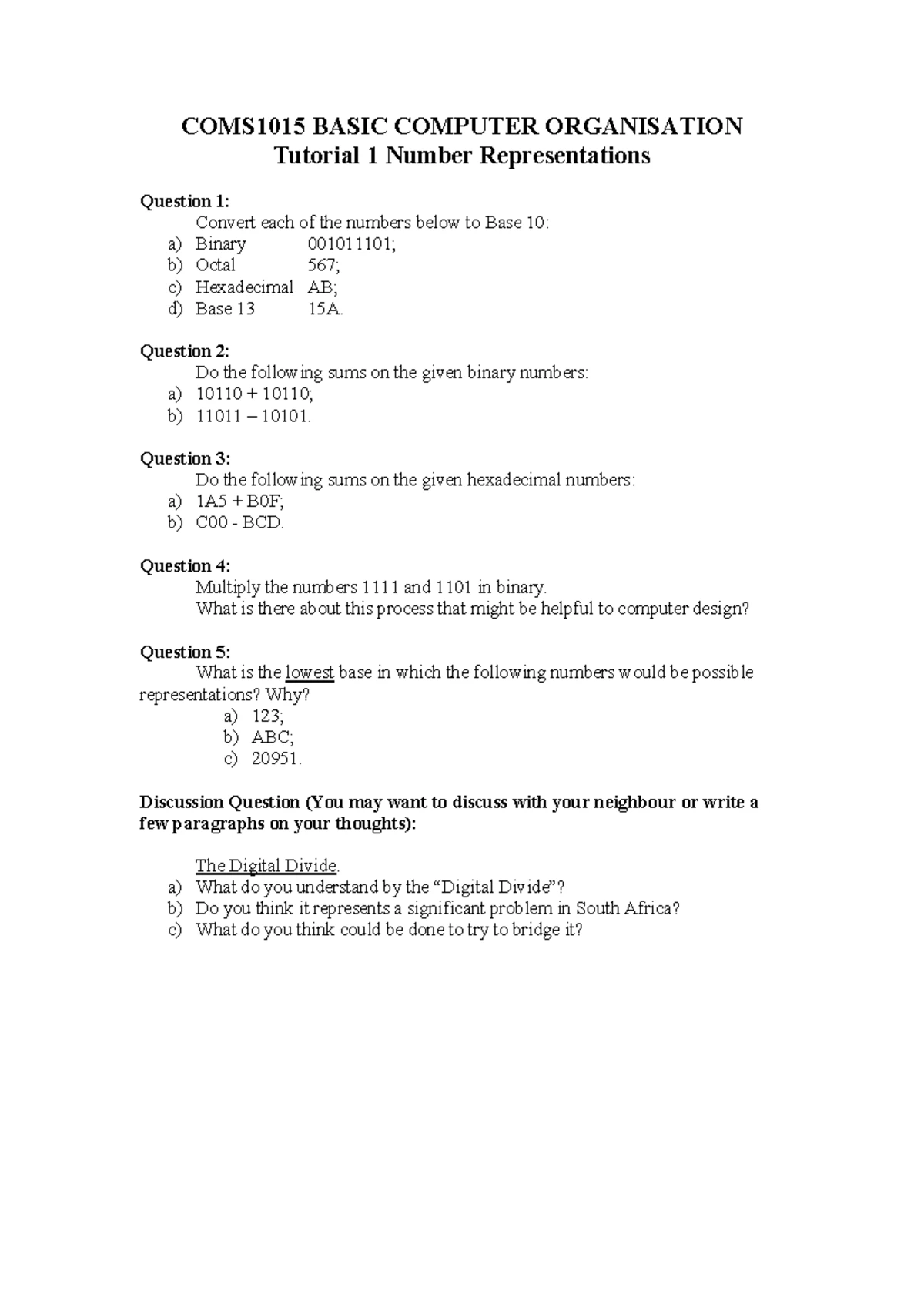 CS101: Lecture Notes on Basic Computer Organization and Encoding - Studocu