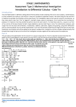 Maths Methods Stage 1 - Grade: 11 - South Australian Certificate of ...