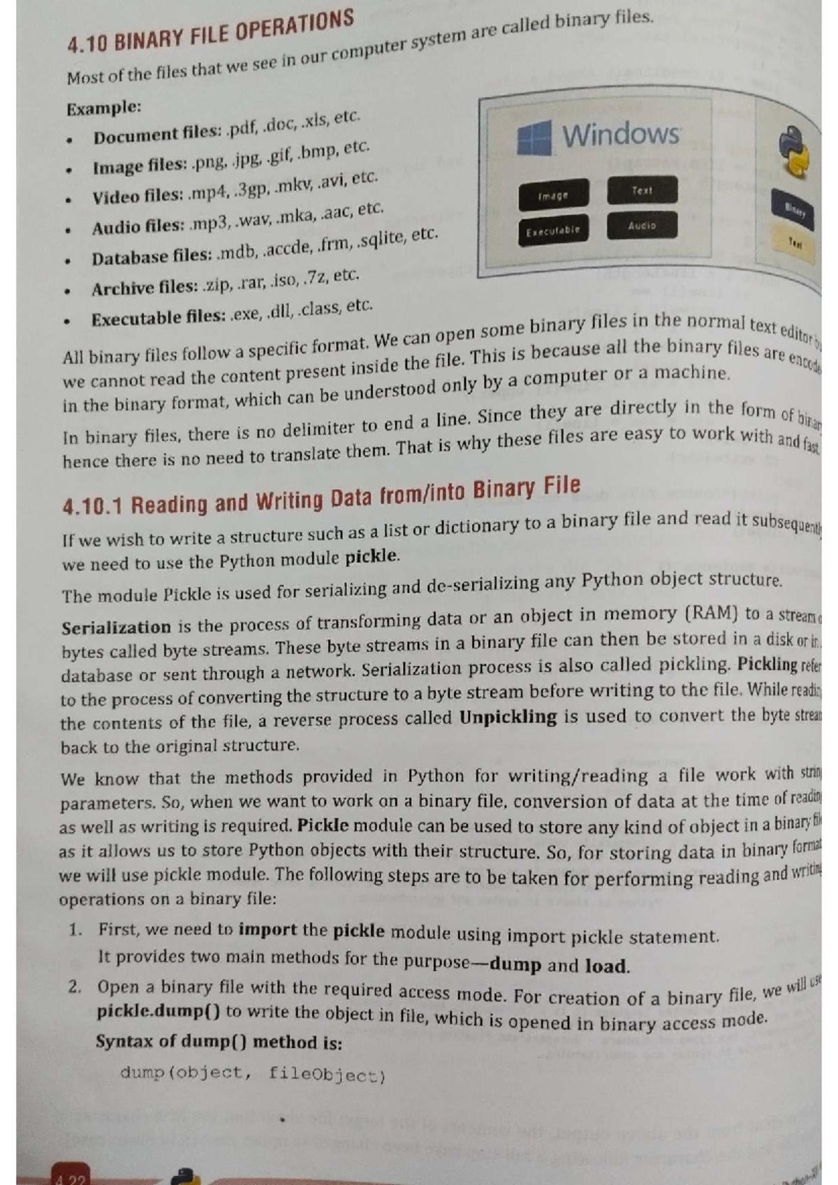 File Handling - Binary Files (CS101 Lecture Notes) - Studocu