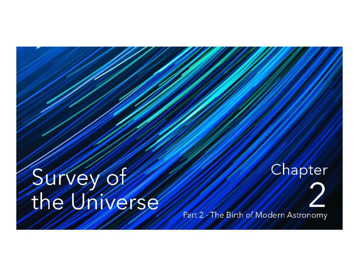 The Birth of Modern Astronomy: Key Discoveries in AST101 - Studocu