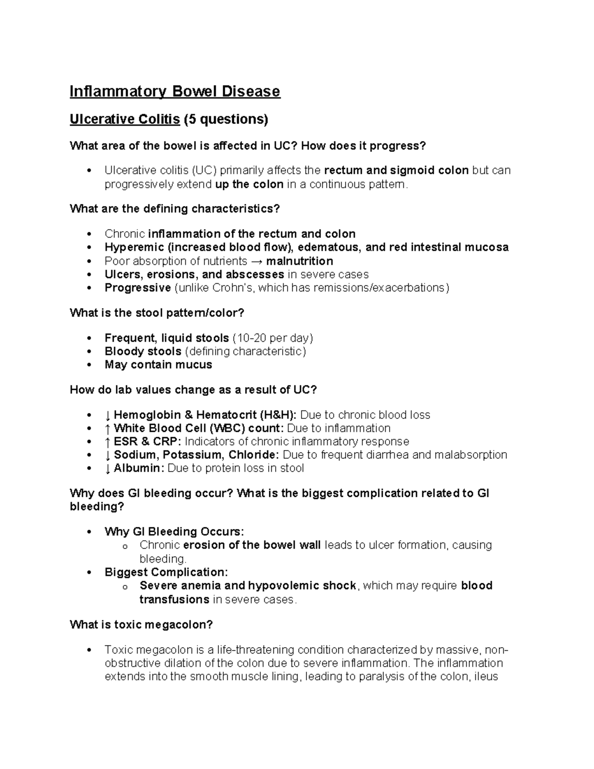 CIC 4501: Ulcerative Colitis - Clinical Insights & Management ...