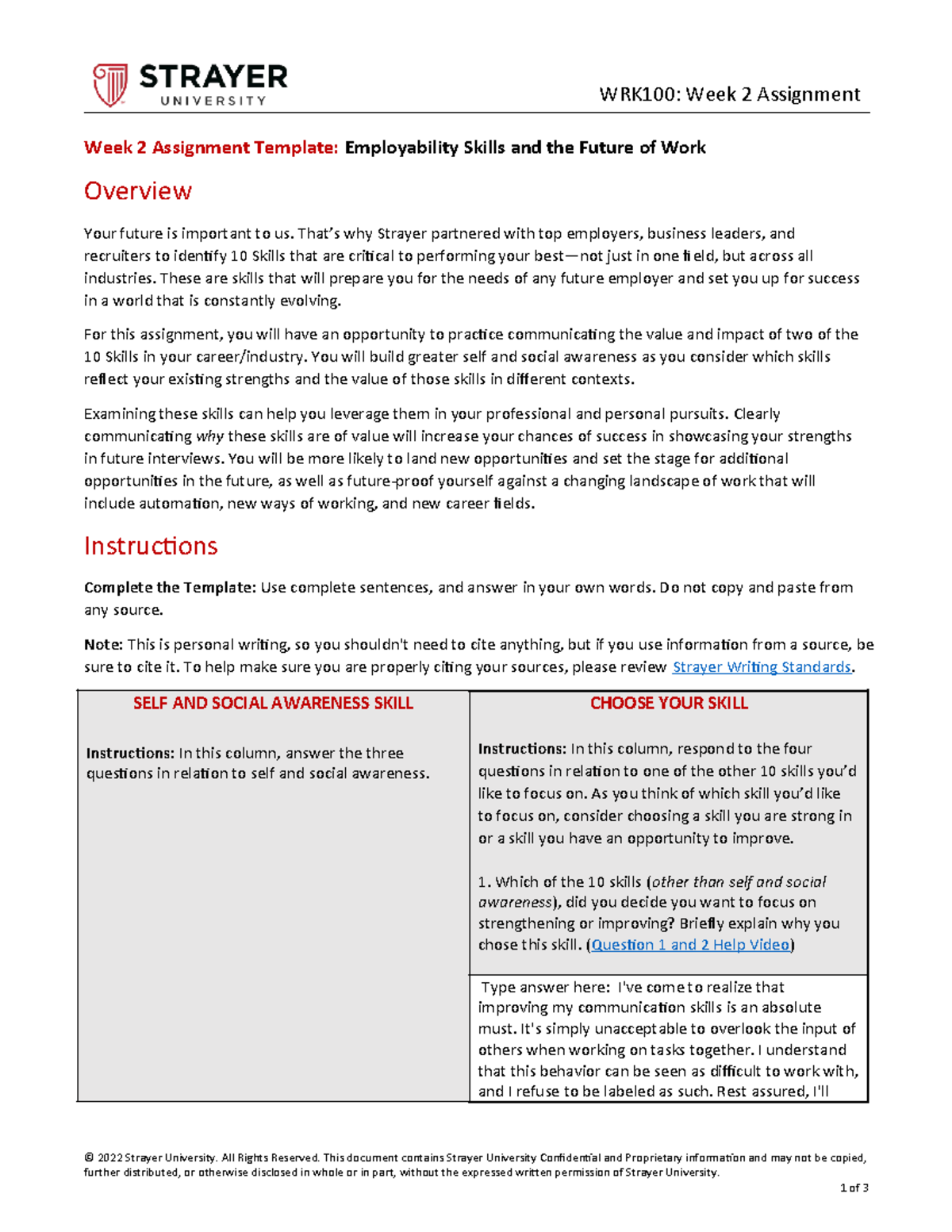 Wk2Aassignment - Week 2Assignment: File - WRK100: Week 2 Assignment Week 2 Assignment Template ...