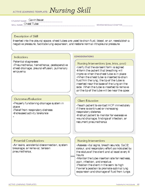 Pneumothorax - Pneumo - ACTIVE LEARNING TEMPLATES THERAPEUTIC PROCEDURE ...