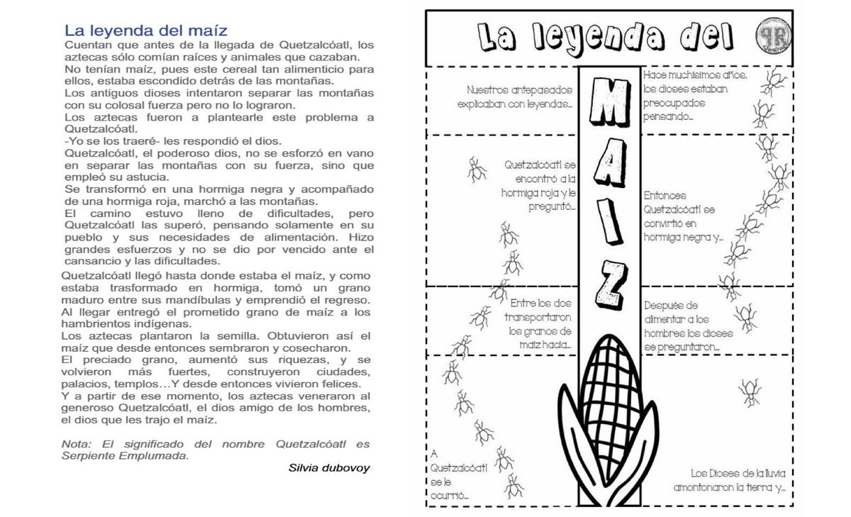 Leyenda del Maíz: Quetzalcóatl y la Sabiduría Azteca - Studocu