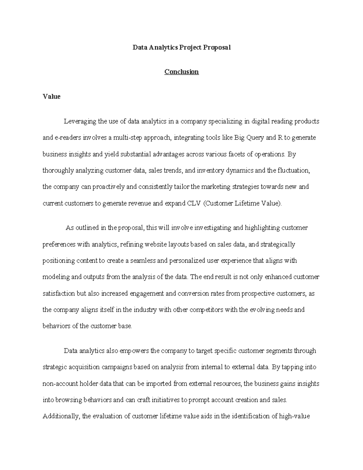 Data Analytics Project Proposal - Milestone 4 Insights & Conclusions ...