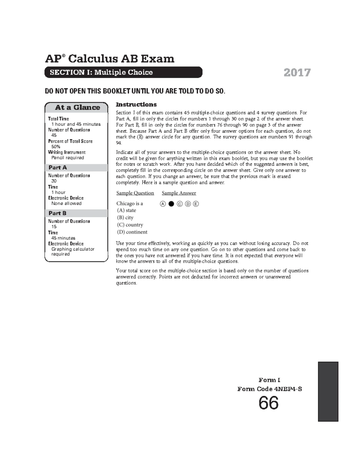 2016 AP Calculus BC Practice Exam: MCQ Questions & Answers Guide - Studocu