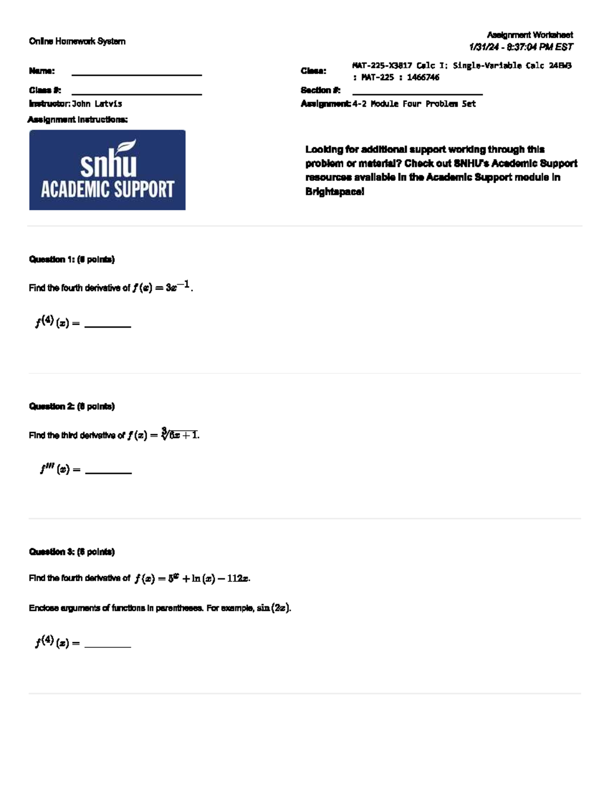 Module 4: Comprehensive Problem Set Analysis and Solutions - Studocu