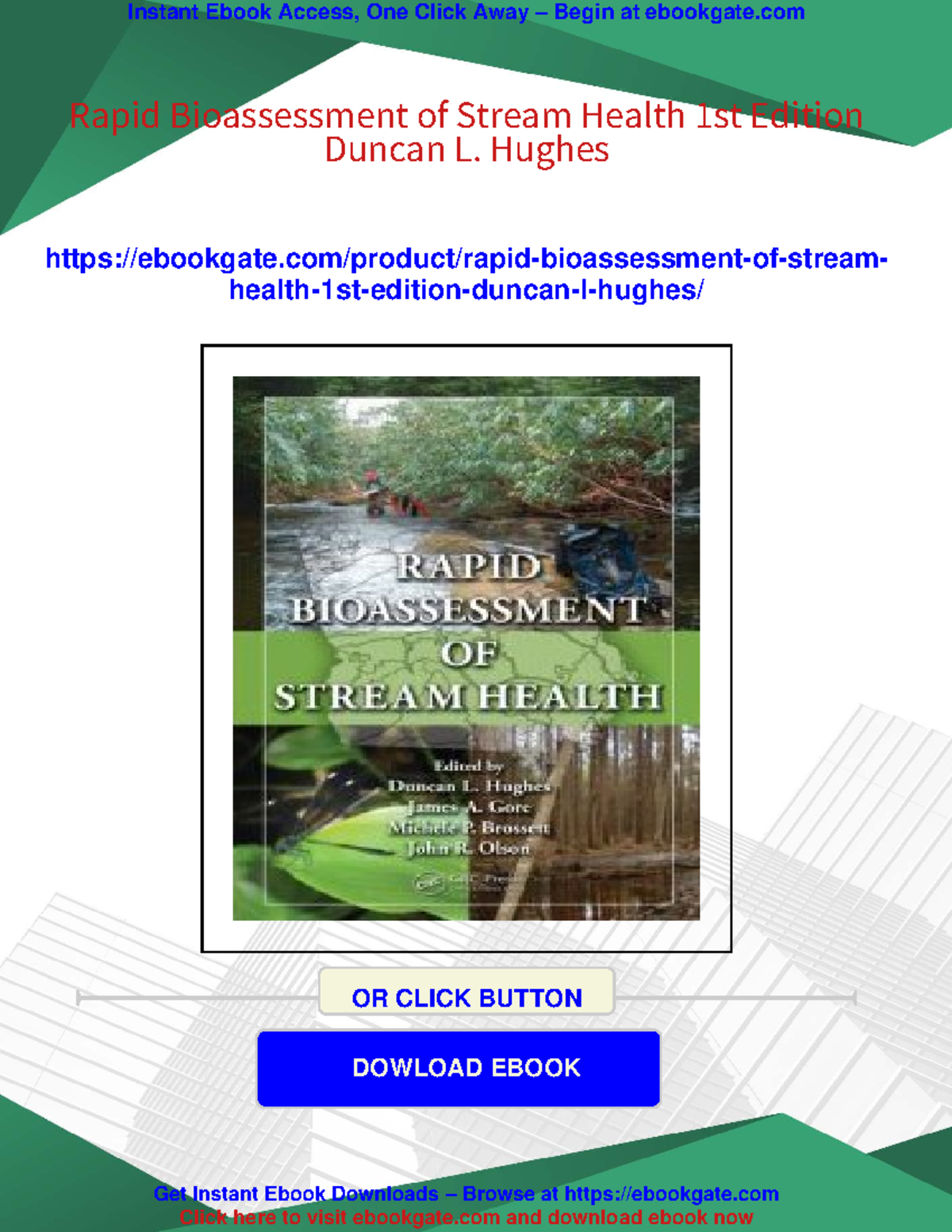 Rapid Bioassessment of Stream Health: A Comprehensive Guide - Studocu