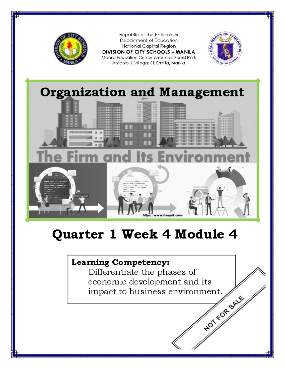 Organization and Management Q1 Module 4: Economic Development Phases ...