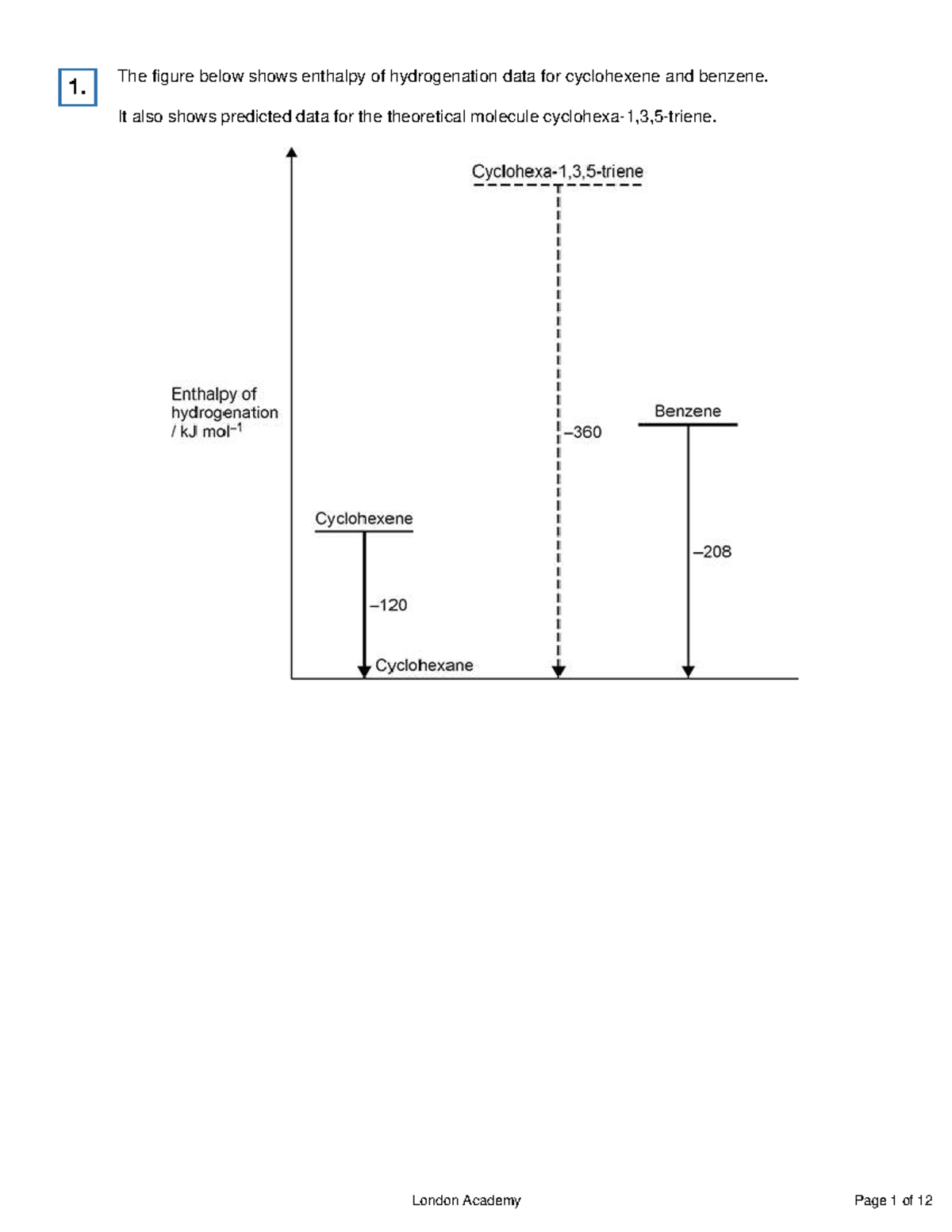 Enthalpy of Hydrogenation & Reaction Mechanisms in Aromatic Compounds ...