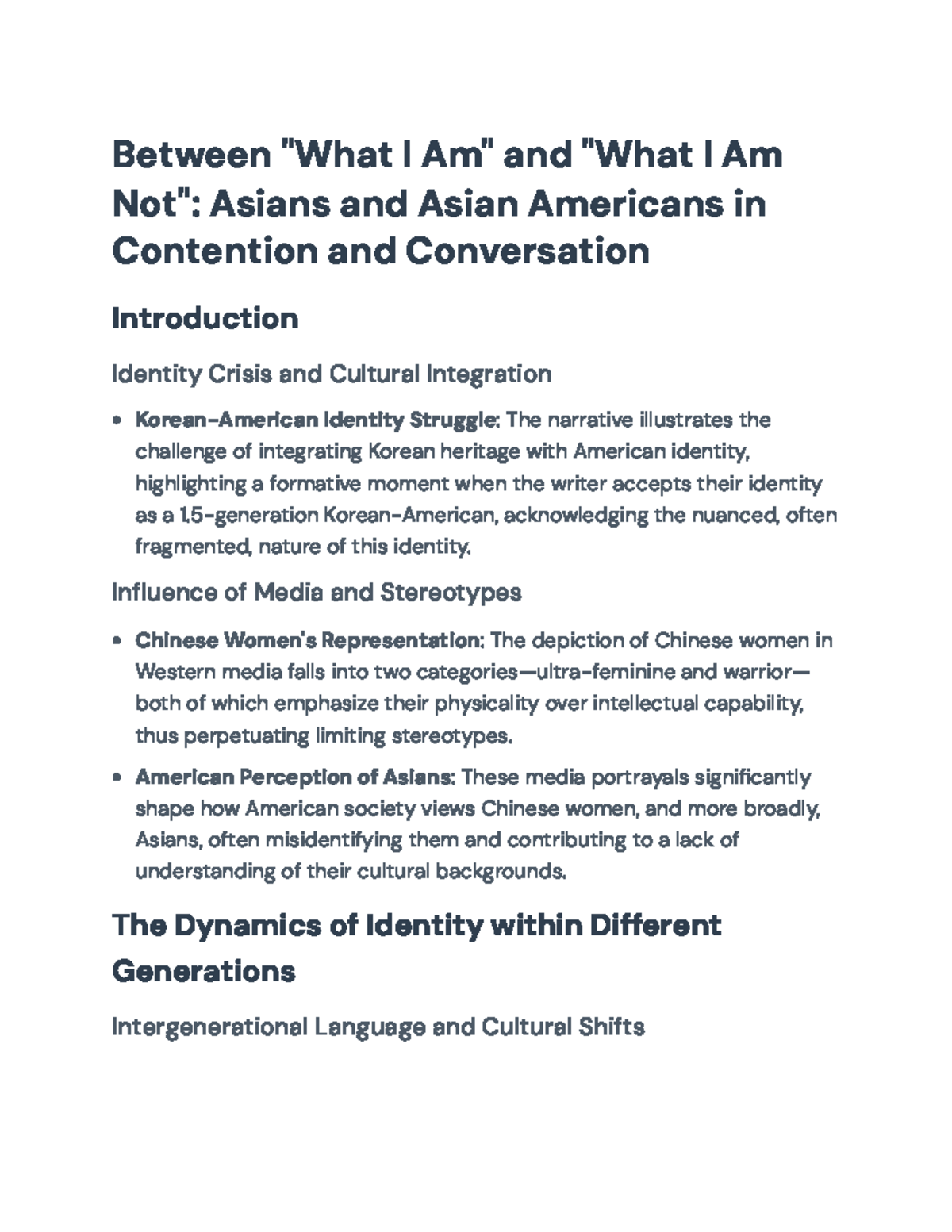 Navigating Asian American Identity: Cultural Tensions & Academics ...