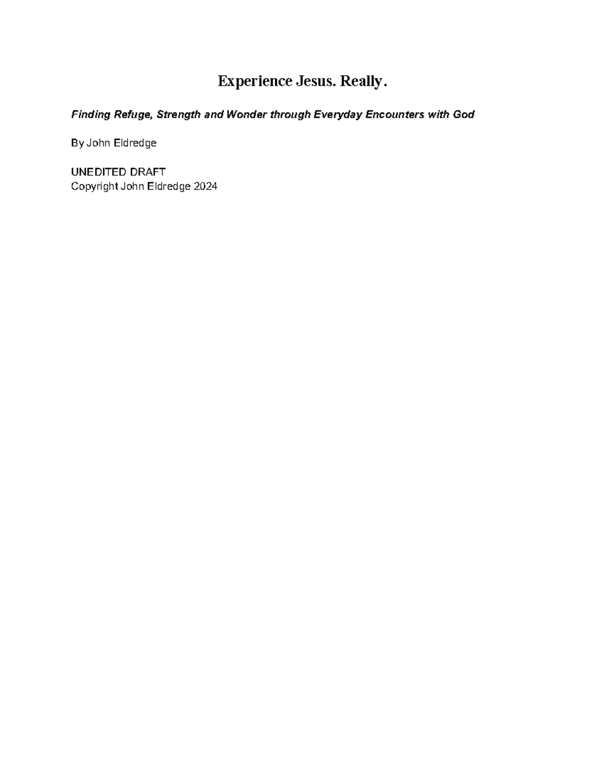 Experience Jesus: Chapter 3 - Finding Refuge in God - Studocu