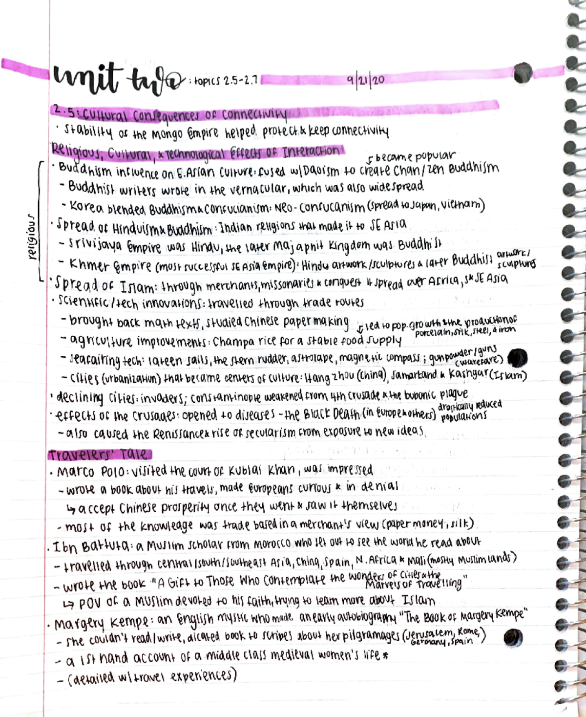 Unit 2: Key Concepts from Sections 2.5 to 2.7 - Studocu