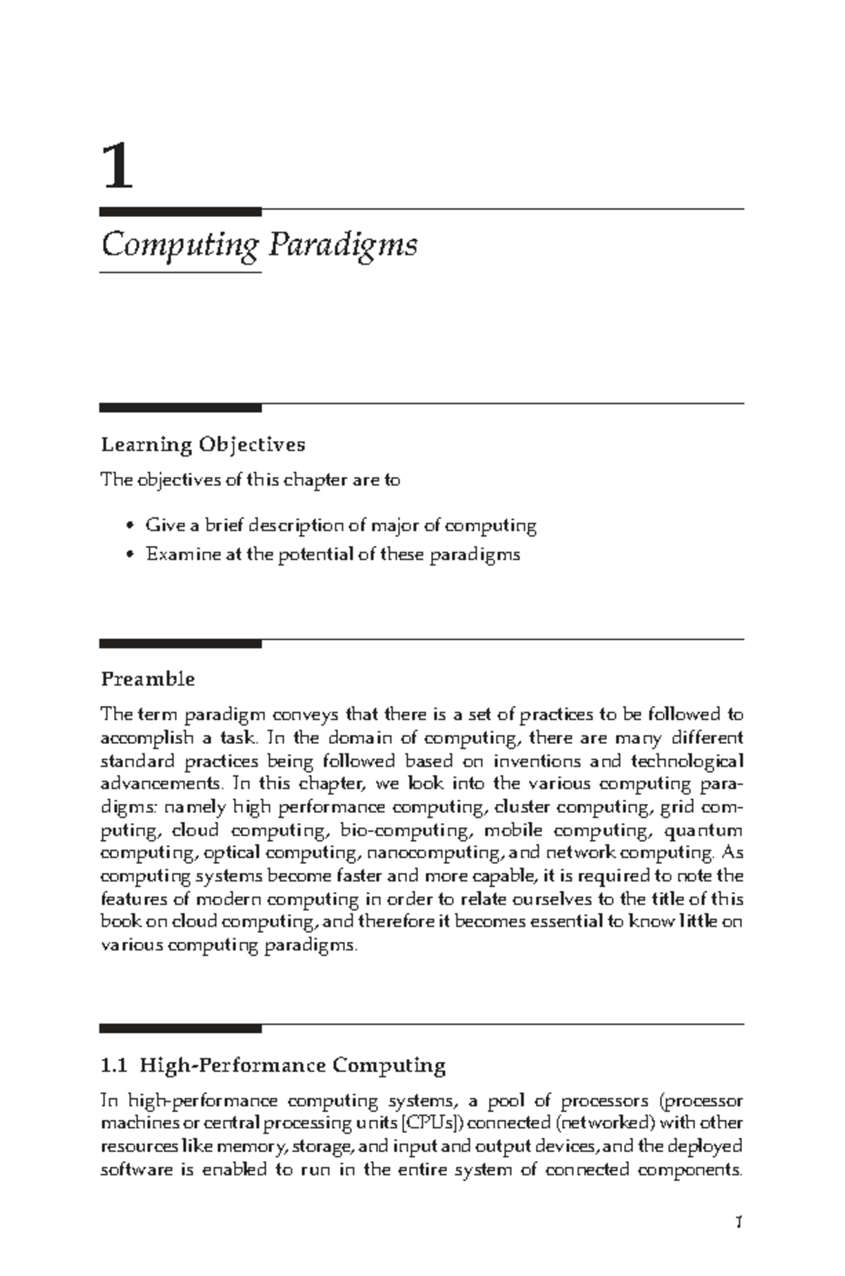 Unit 1: Cloud Computing - Overview of Computing Paradigms - Studocu