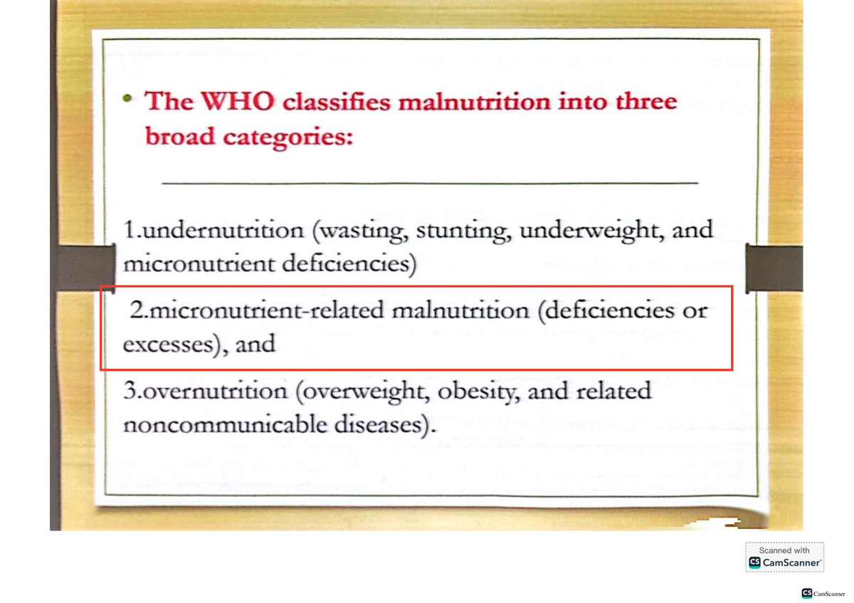 Malnutrition Overview: Types, Causes, and Prevention (MIN 3) - Studocu