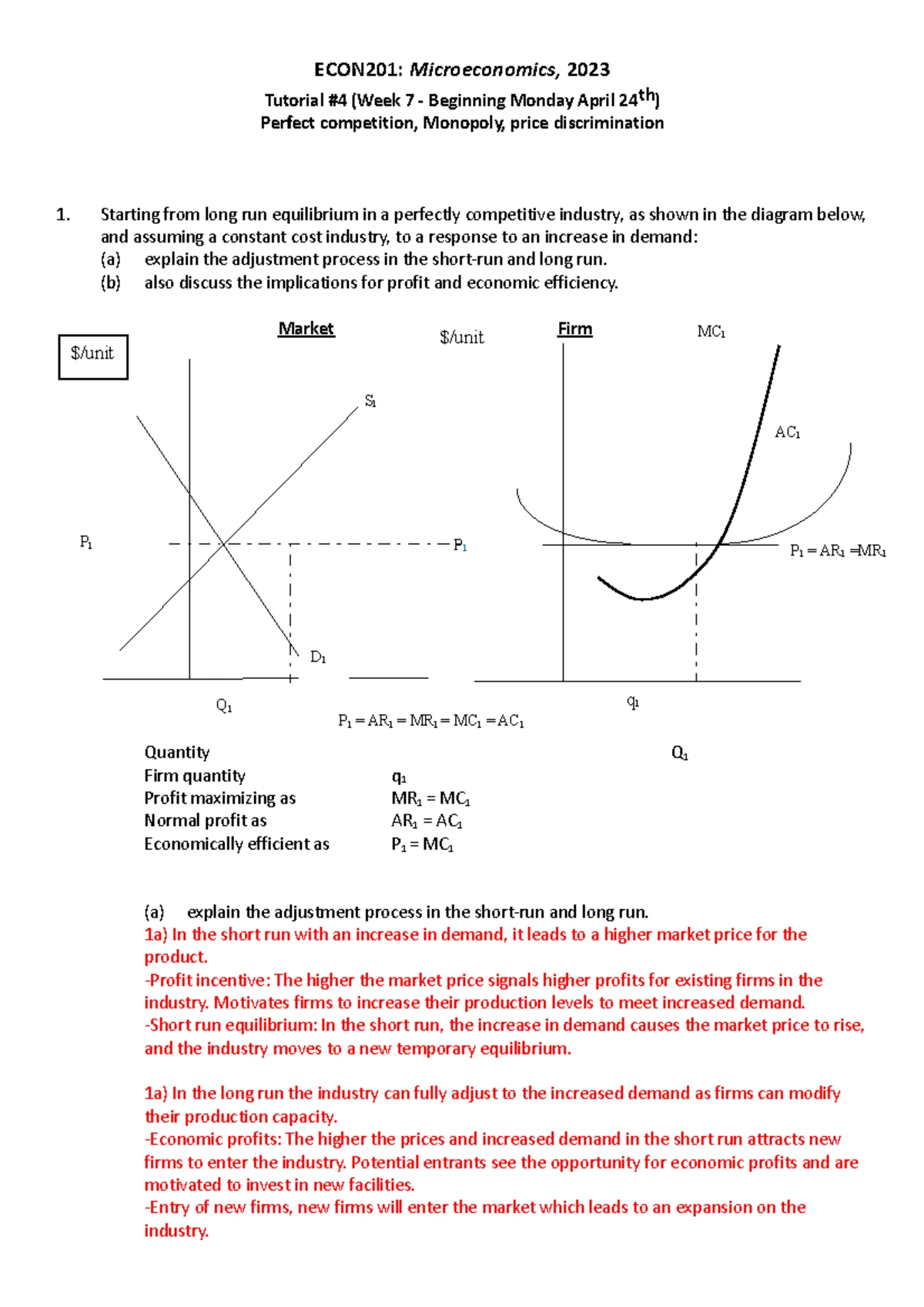 ECON201: Microeconomics 2025 Tutorial - Consumer Theory Insights - Studocu
