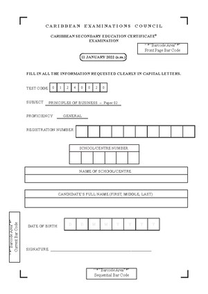 POB P2 - 2024-1 - Past paper - Entrepreneurship and small business ...