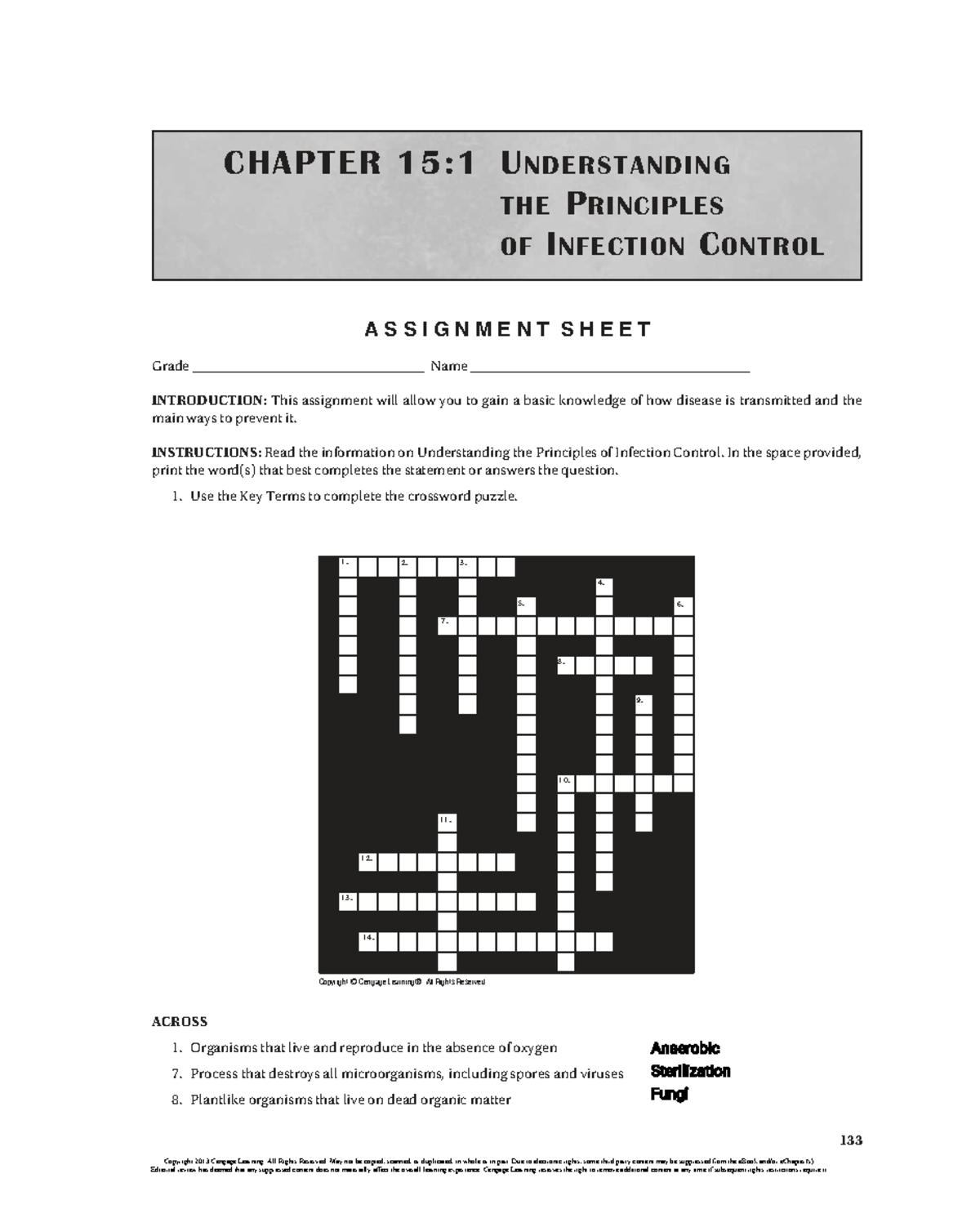 Chapter 15: Understanding Infection Control Principles Assignment - Studocu