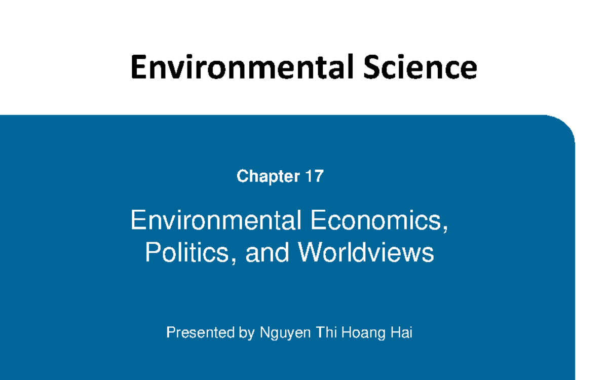 ES - Chapter 17 - no description - Presented by Nguyen Thi Hoang Hai ...