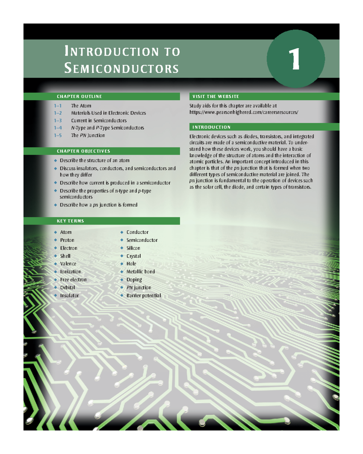 Introduction to Semiconductors: Chapter Overview and Key Concepts - Studocu