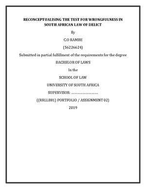 Tutorial letter 302 - referencing style - 1 LLBALLF/302/4/ Tutorial ...