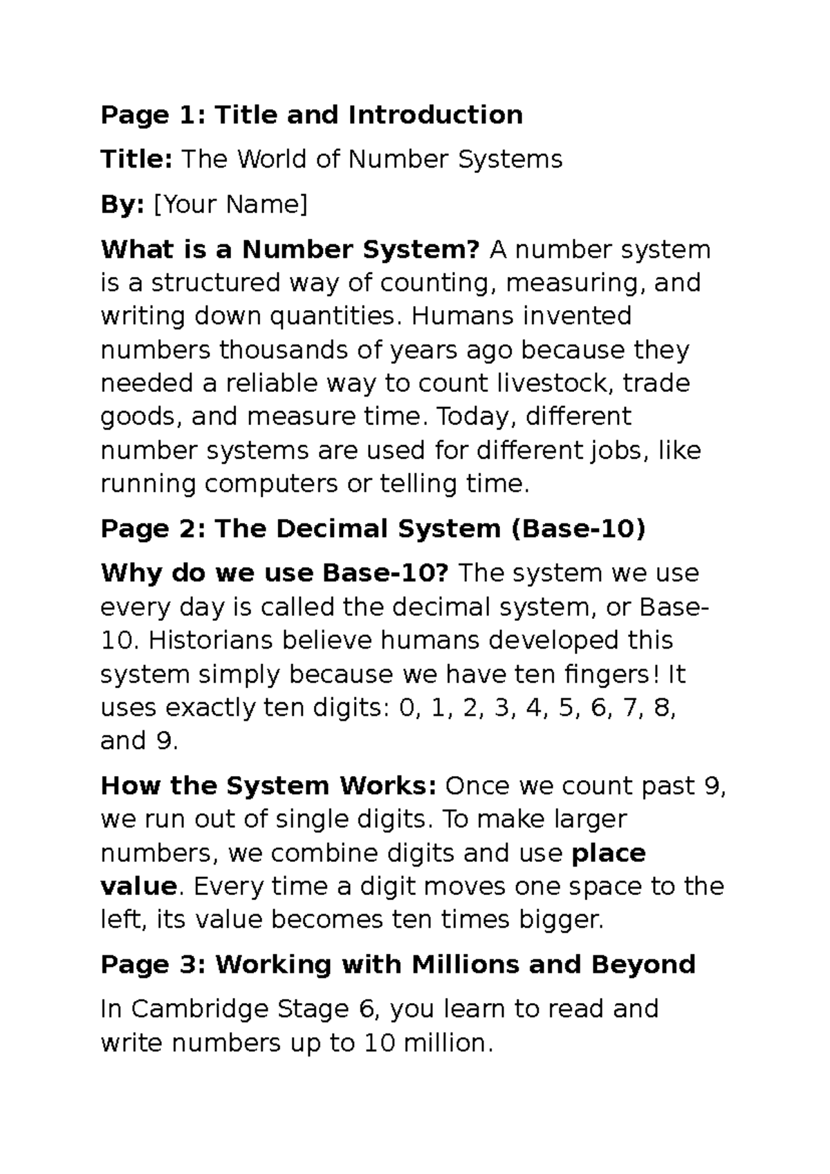 Number Systems and Sequences: Understanding the Basics (MATH101) - Studocu