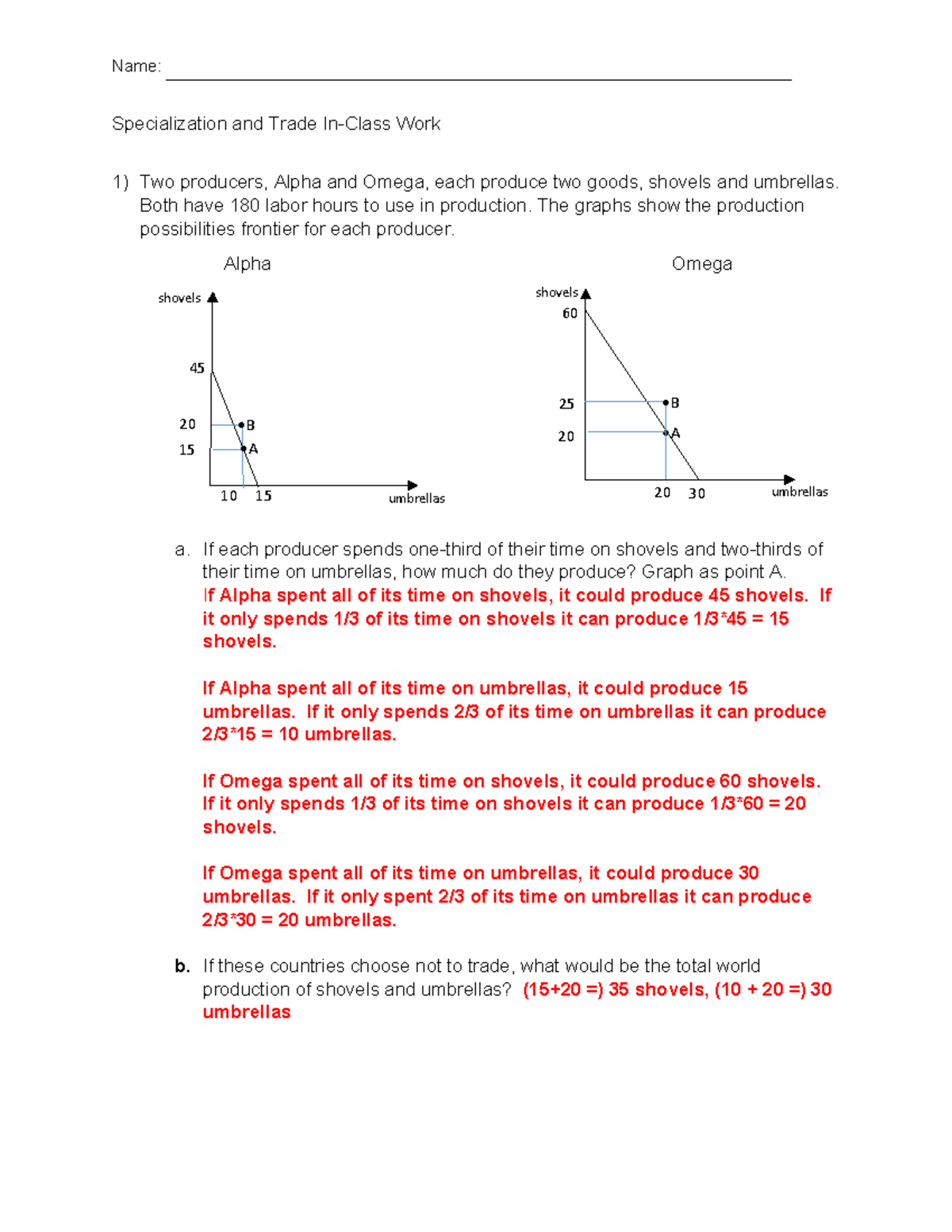 Intro to Specialization & Trade Concepts - In-Class Work - Studocu