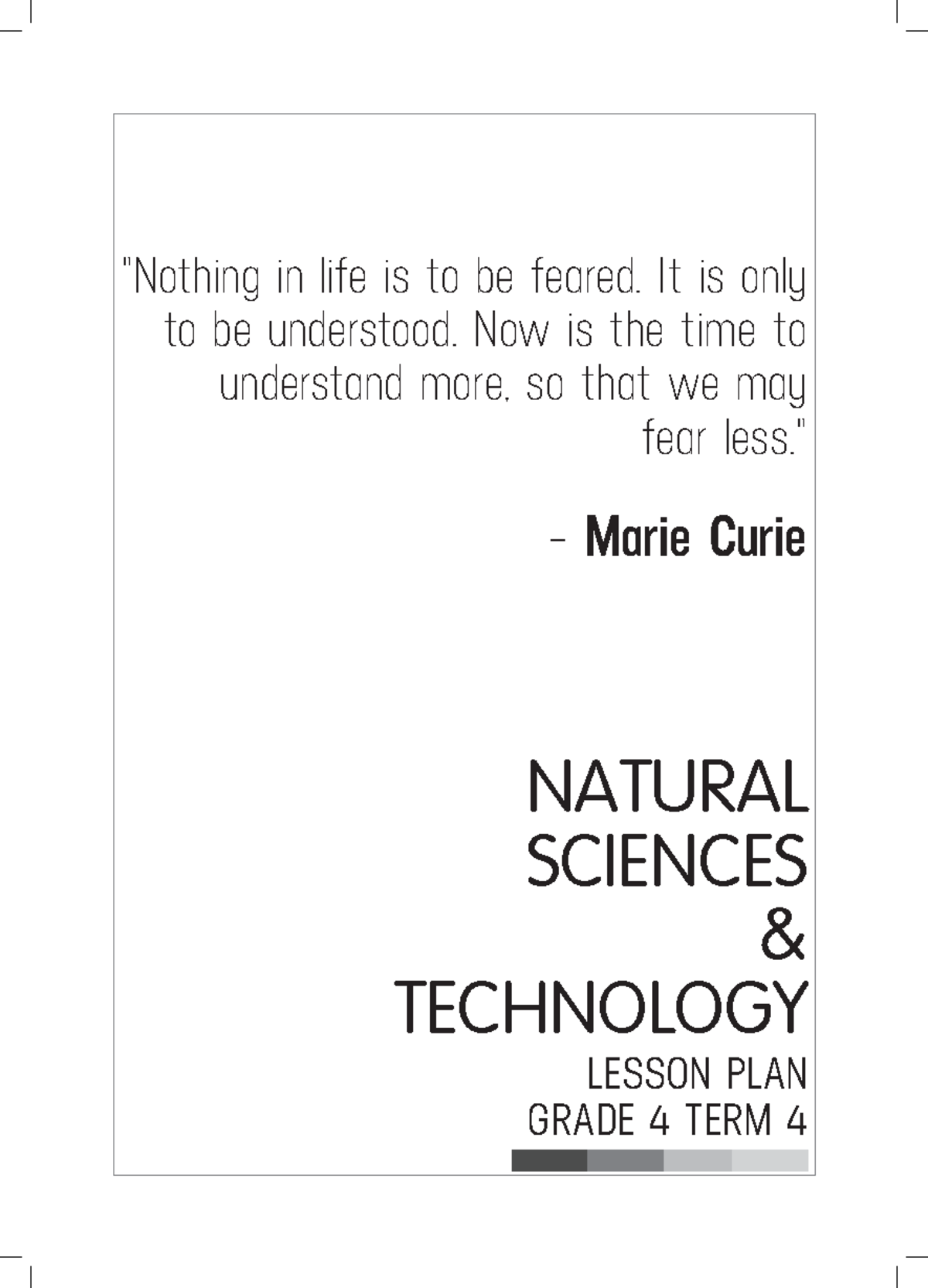 NST G4 Term 4 Natural Sciences & Technology Lesson Plans 2023 - Studocu