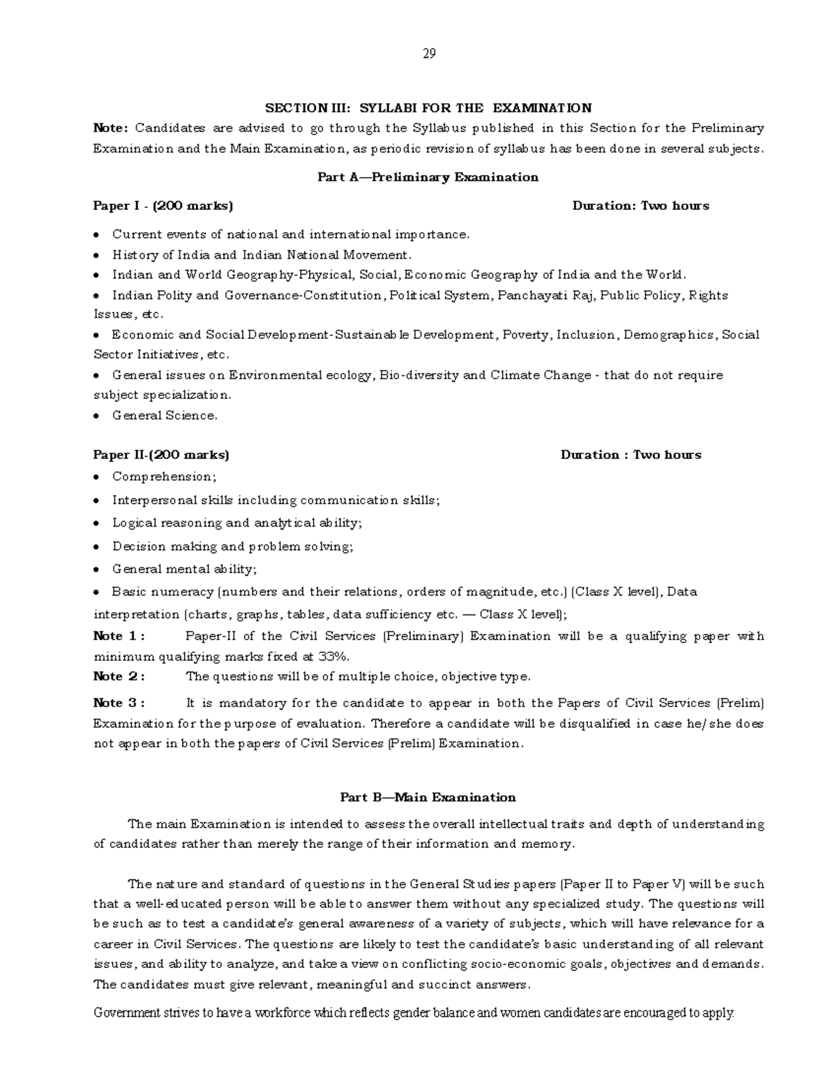 UPSC Civil Services Exam Syllabus Overview for Prelims & Mains - Studocu