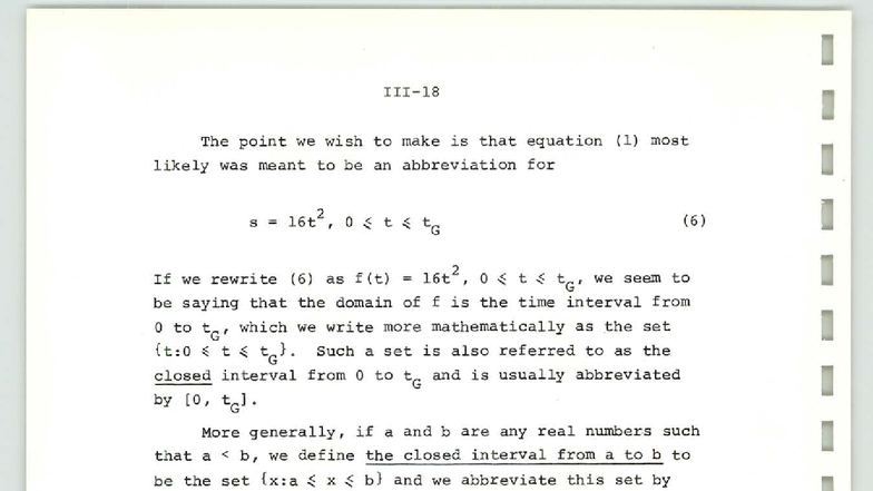 Calculus Chapter 08: Understanding Intervals and Functions - Studocu