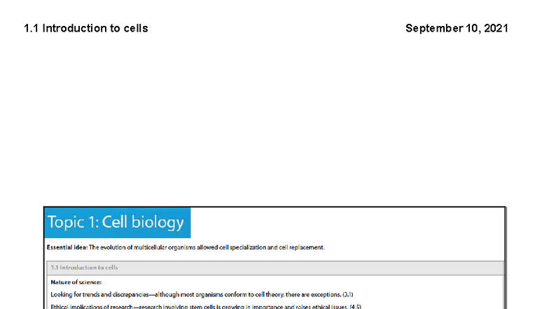 1.1 Introduction to Cells: Key Concepts and Practical Applications ...