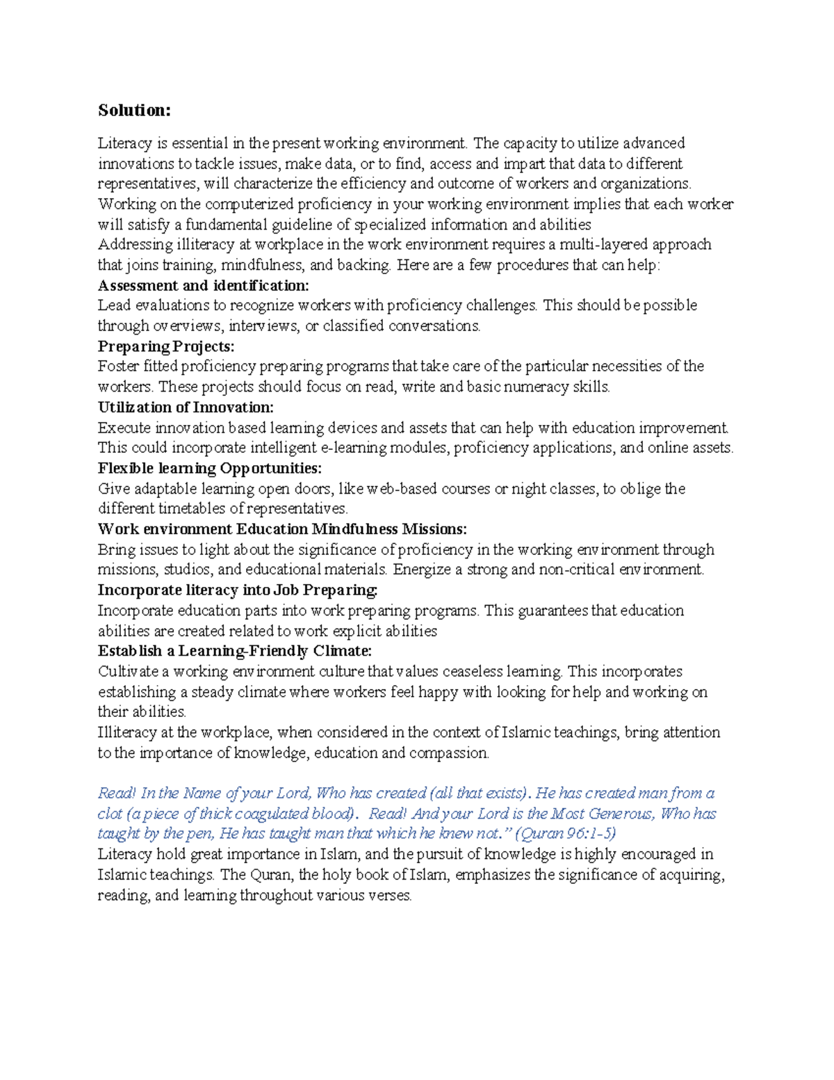 Strategies to Combat Illiteracy at the Workplace: A Comprehensive Guide ...