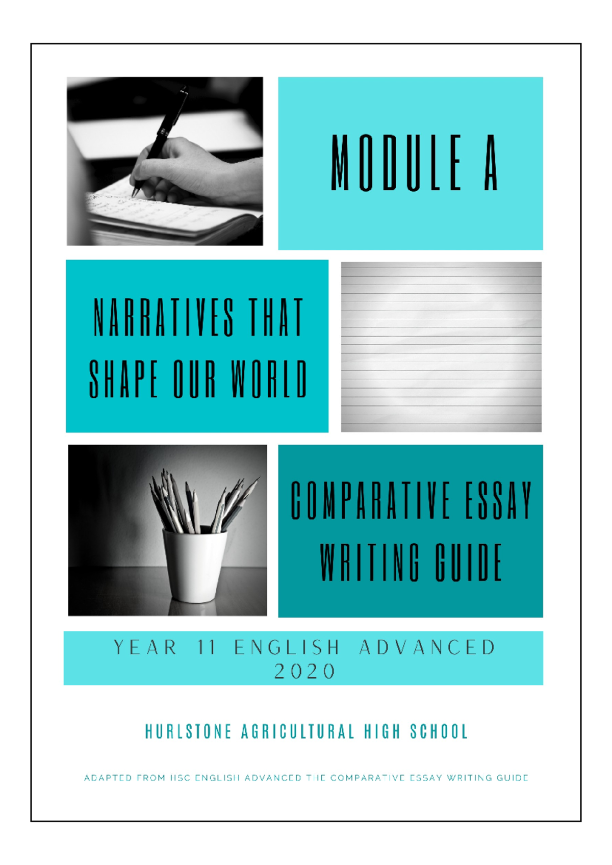YEAR 11 ENG Module A Comparative Writing Guide for Narratives - Studocu