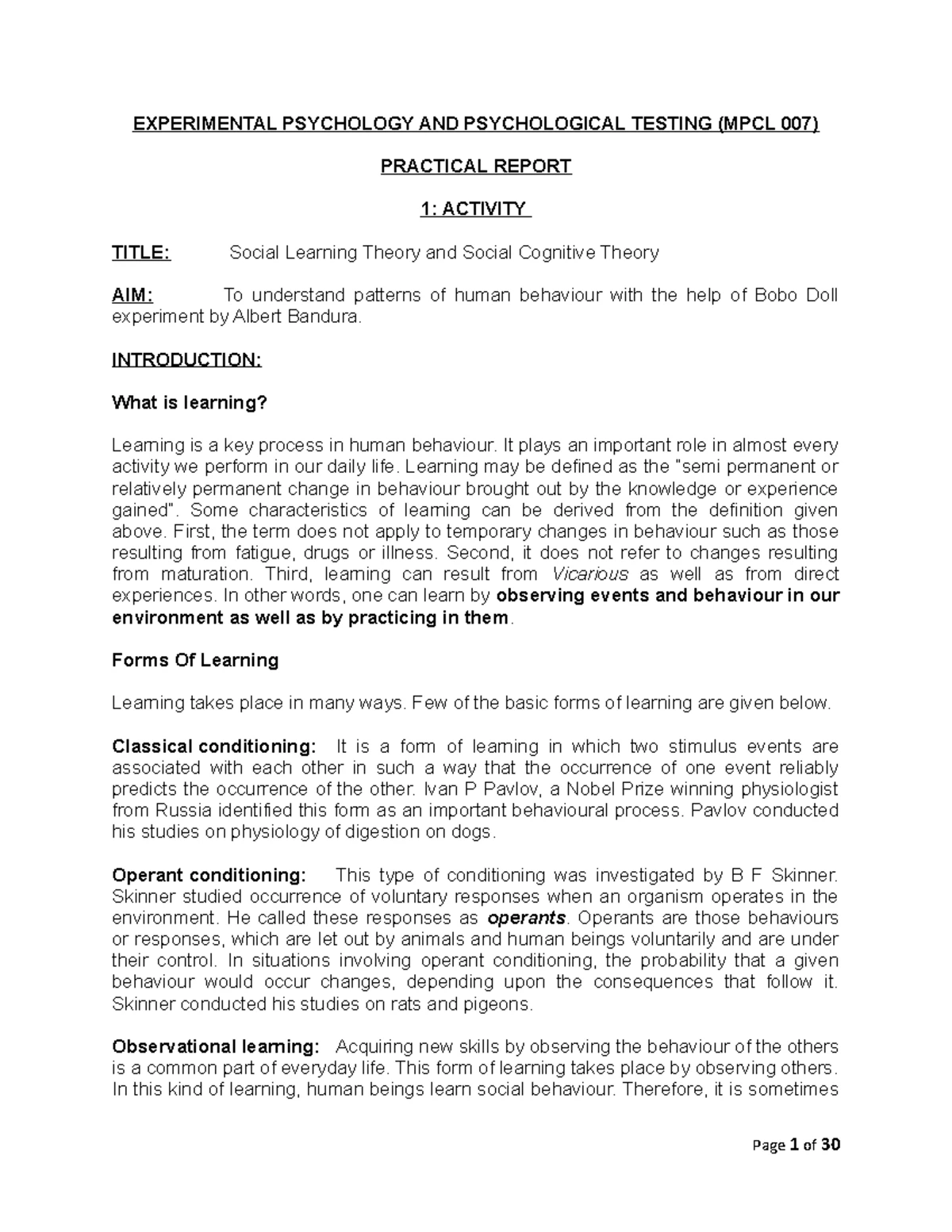 MAPC M.A. Psychology 2nd Year Assignments for 2024-2025 Sessions - Studocu