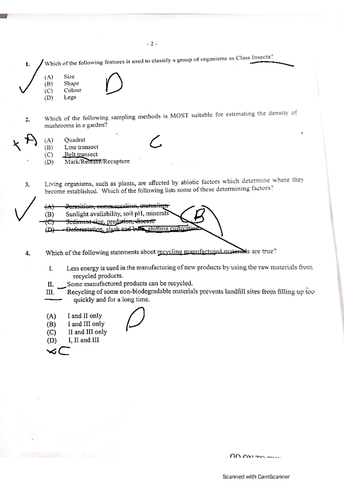 629008112 CSEC Biology Past Papers 1 (2021 Edition) - Studocu