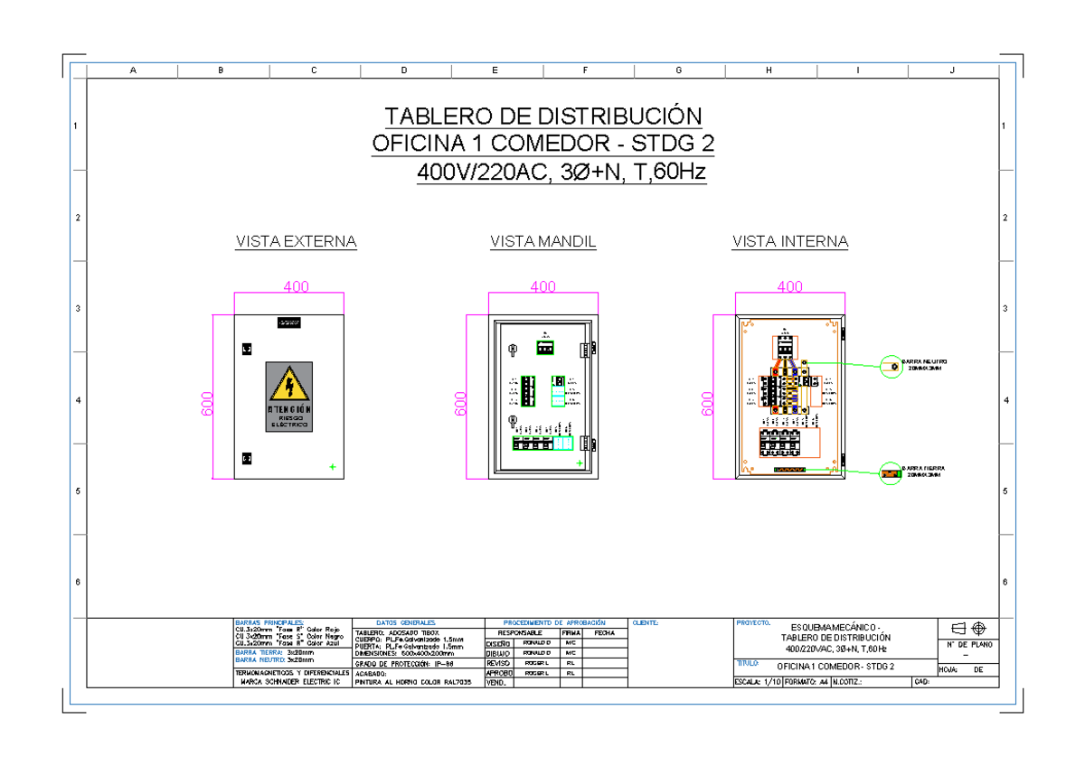 Esquema Mecánico del Tablero de Distribución - STDG 2 - Studocu