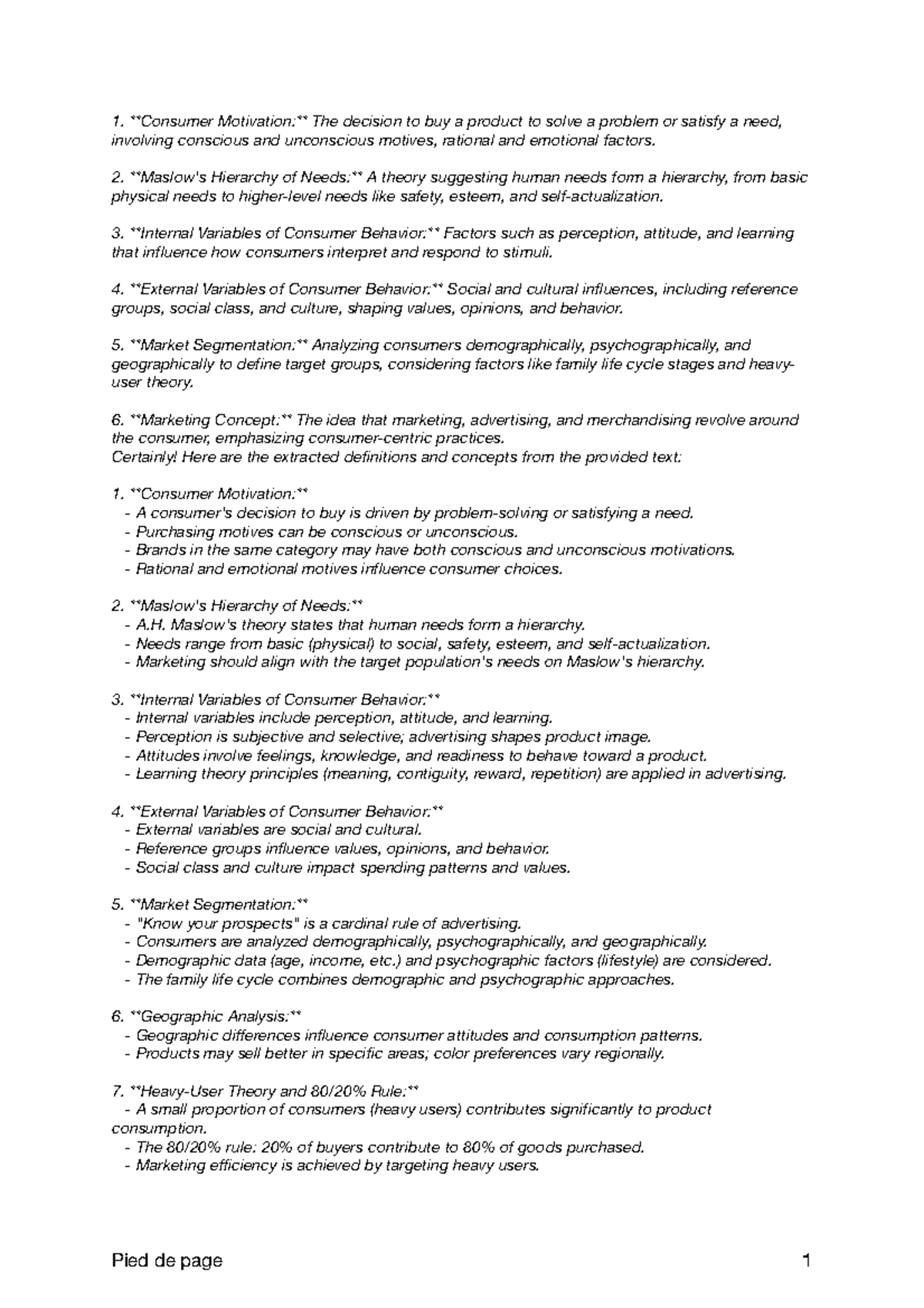 Chapter 2 - Consumer Behavior: Needs, Motives, and Influencing Factors - Studocu