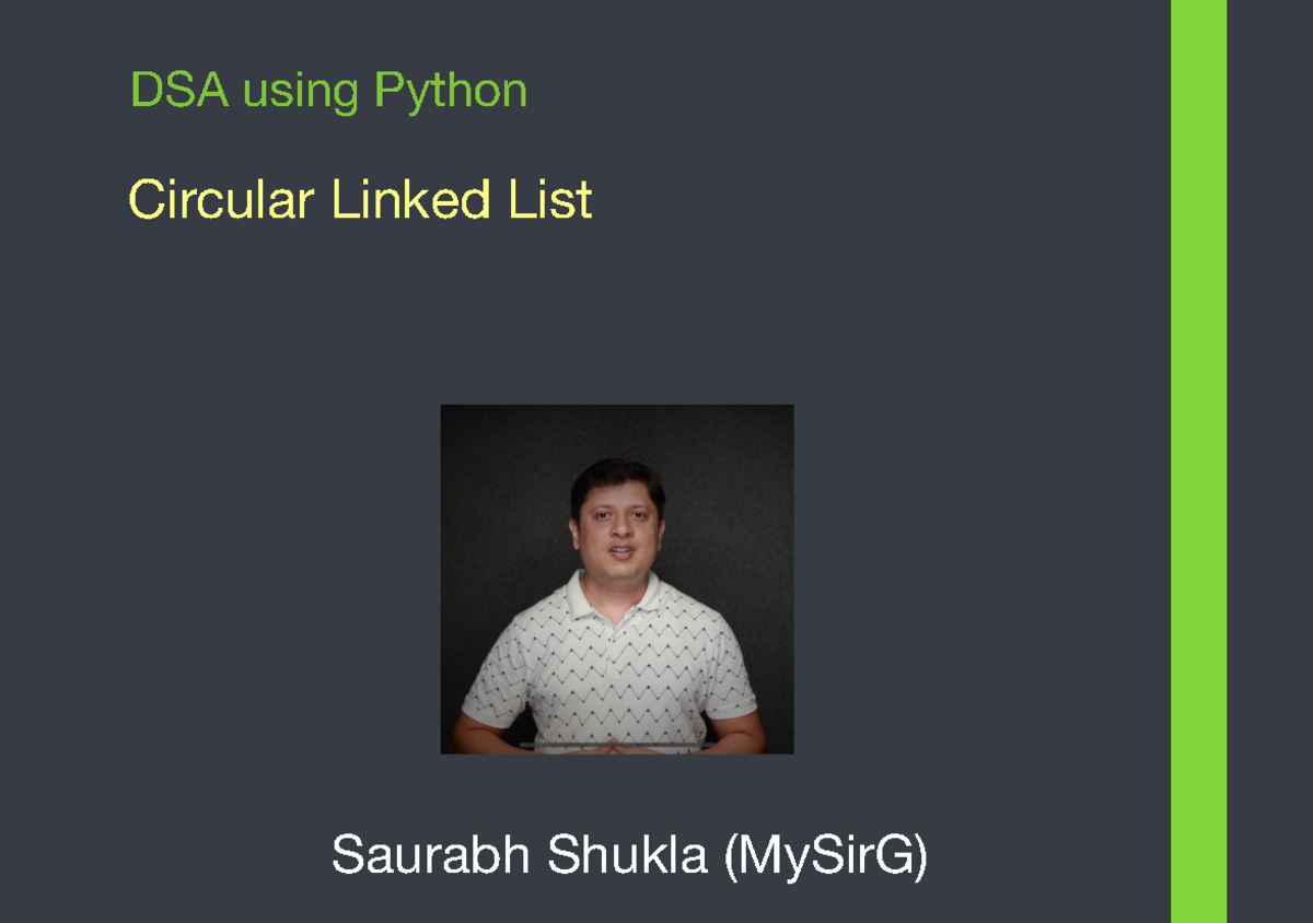 DSA 6: Circular Linked List Overview and Operations (lyst1443) - Studocu