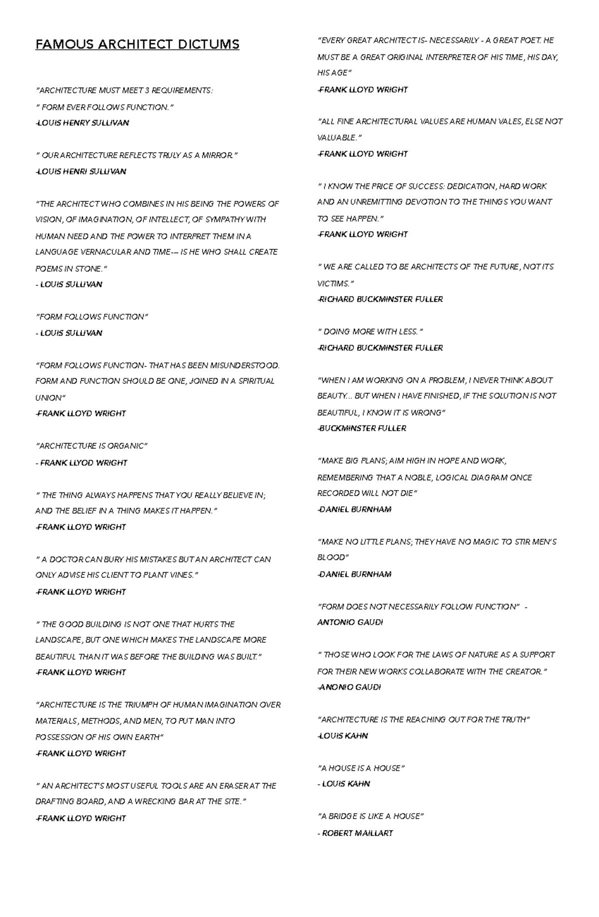 Famous Architects' Dictums: Key Insights and Wisdom in Architecture ...