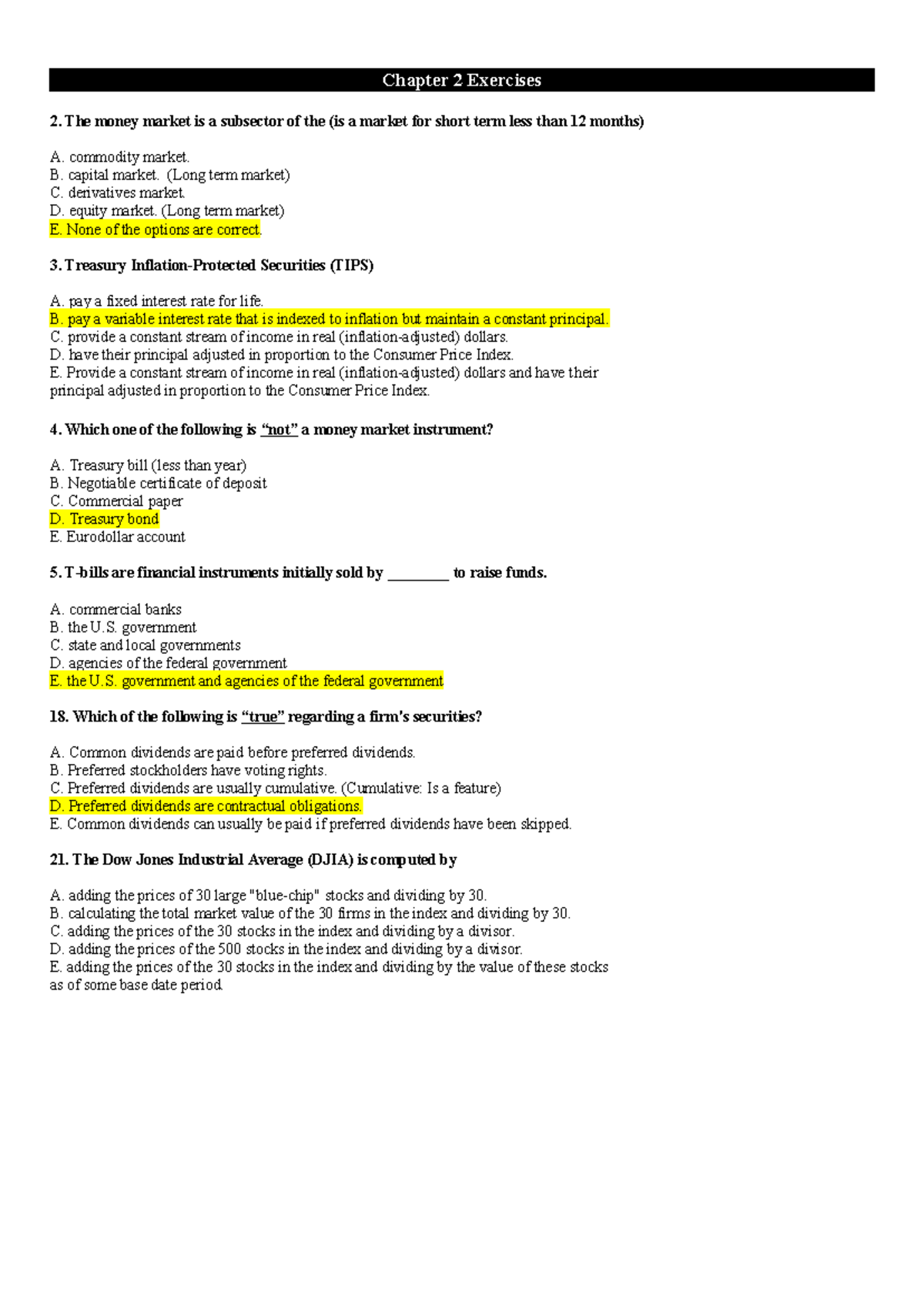 Chapter 2 - Lecture Notes on Money Market Instruments and Securities ...