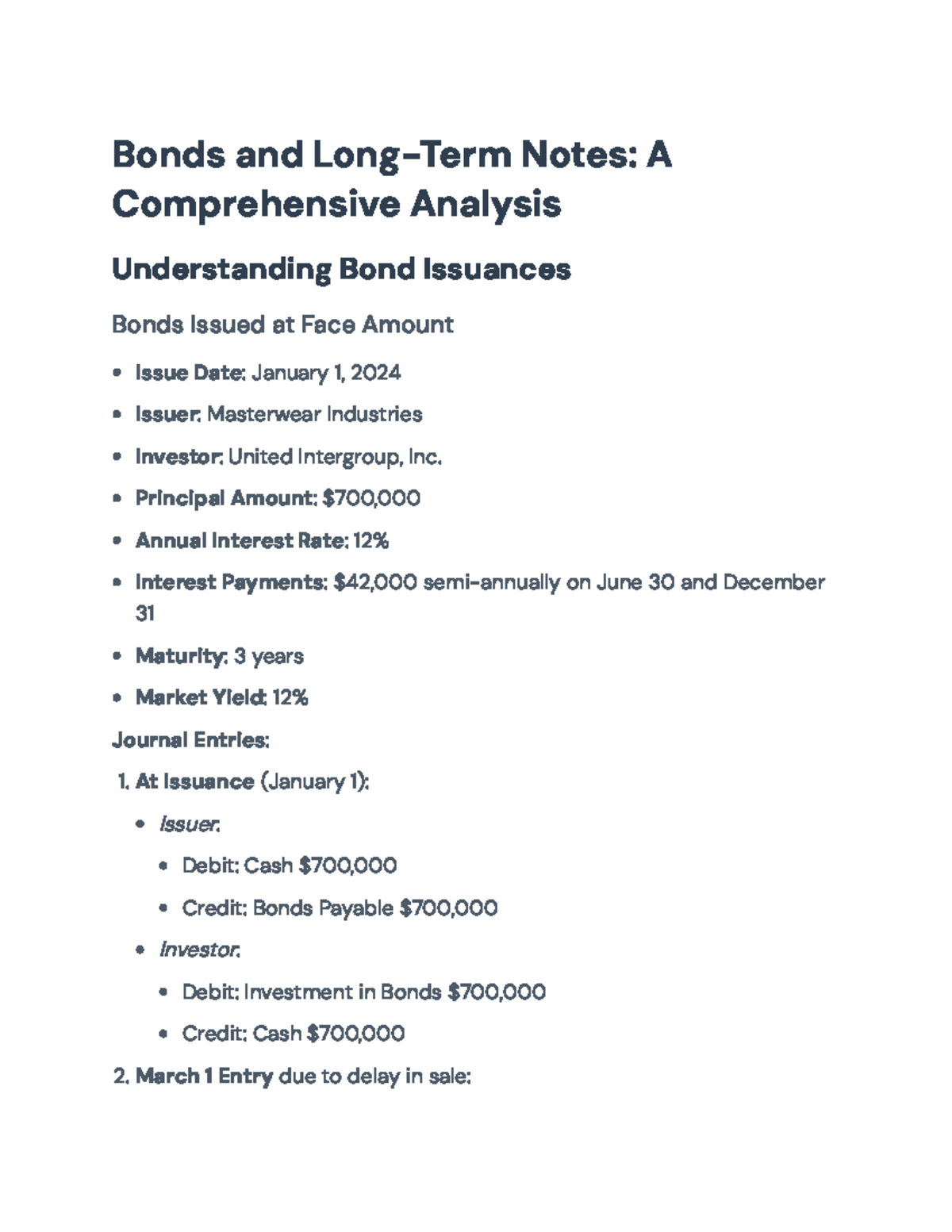 **Bonds and Long-Term Notes: Accounting Journal Entries Overview ...