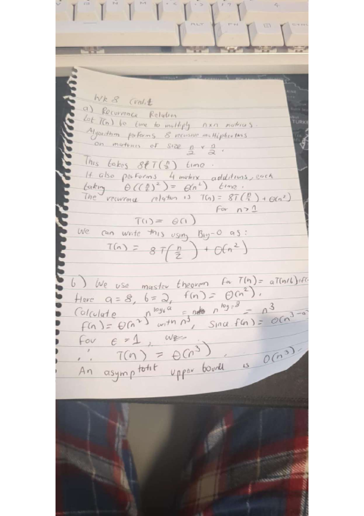 Wk 8 Formative Assignment: Recurrence Relation Analysis in Matrix Multiplication - Studocu