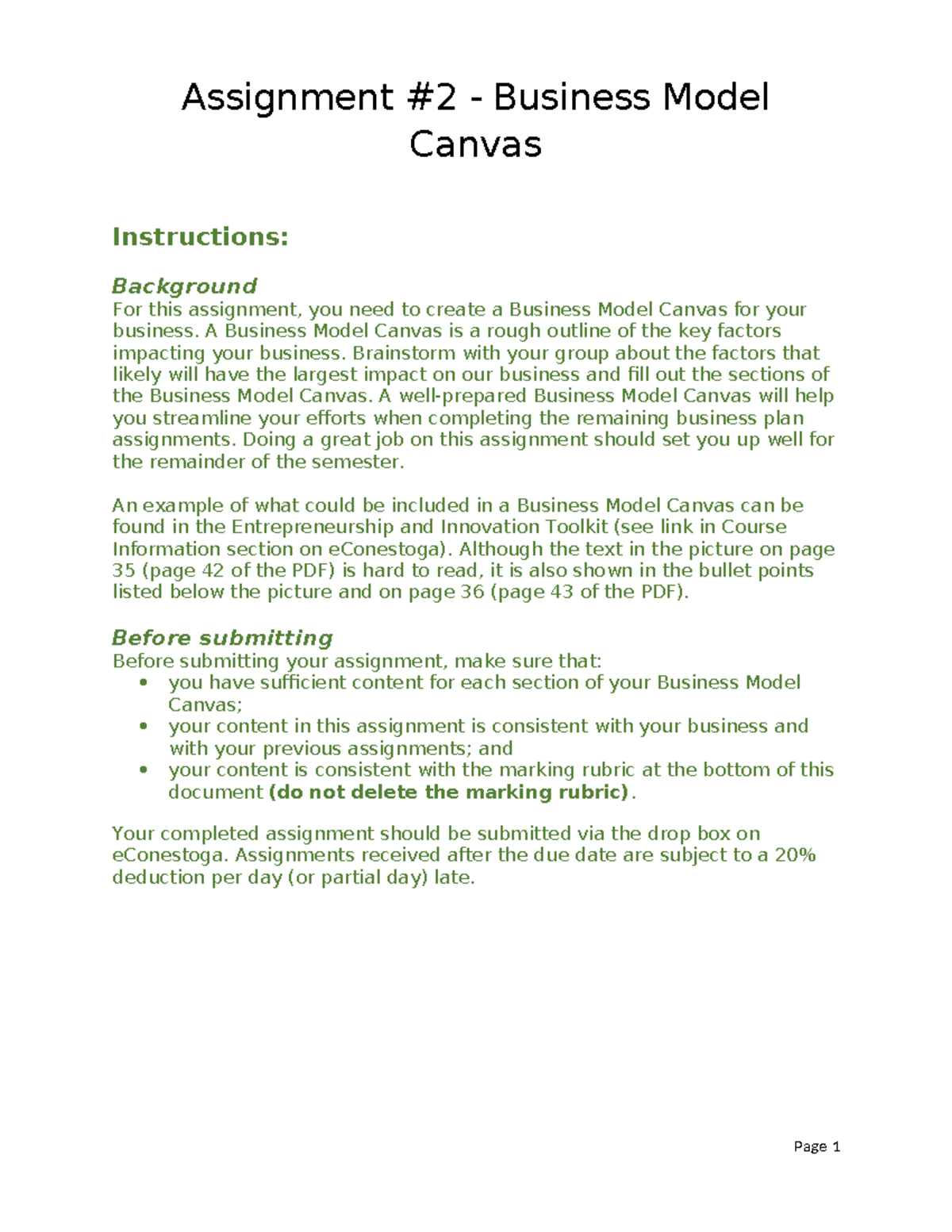 MOTV2265 - Assignment #2: Business Model Canvas for Home India ...