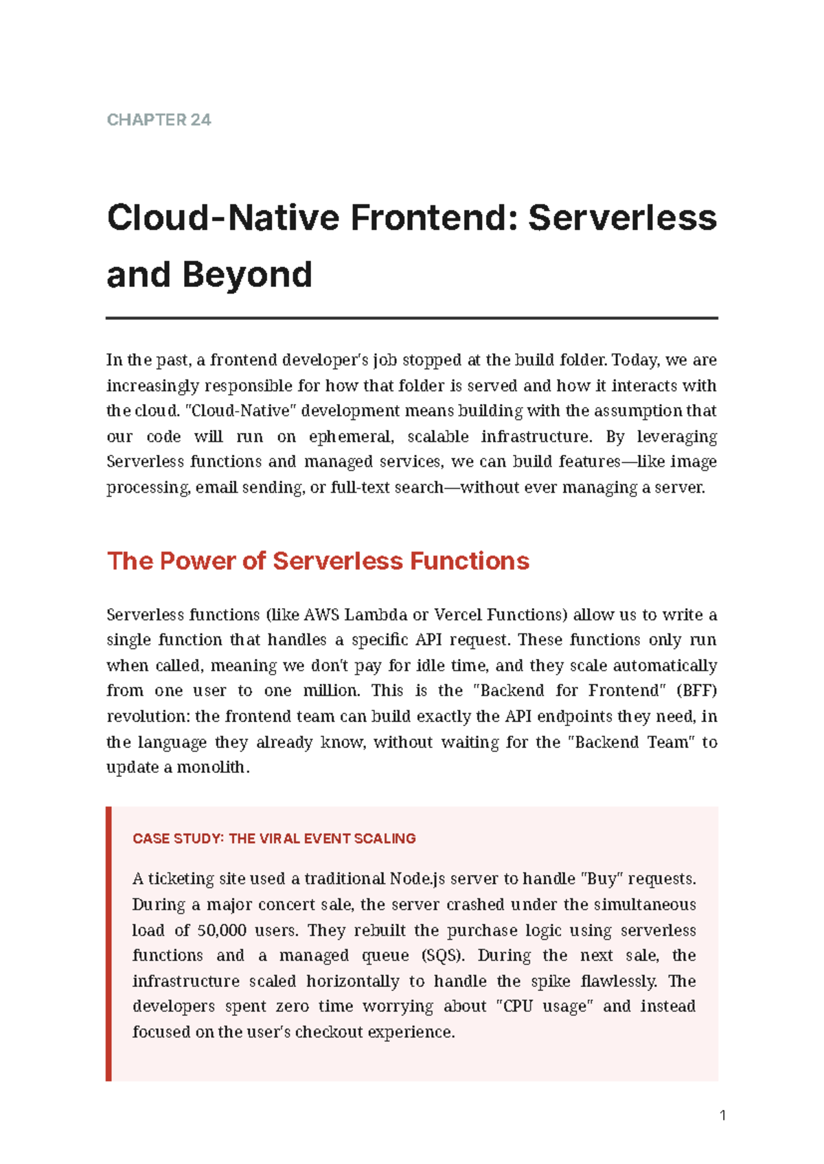 Web Dev CH24: Cloud Native Frontend - Serverless Innovations - Studocu