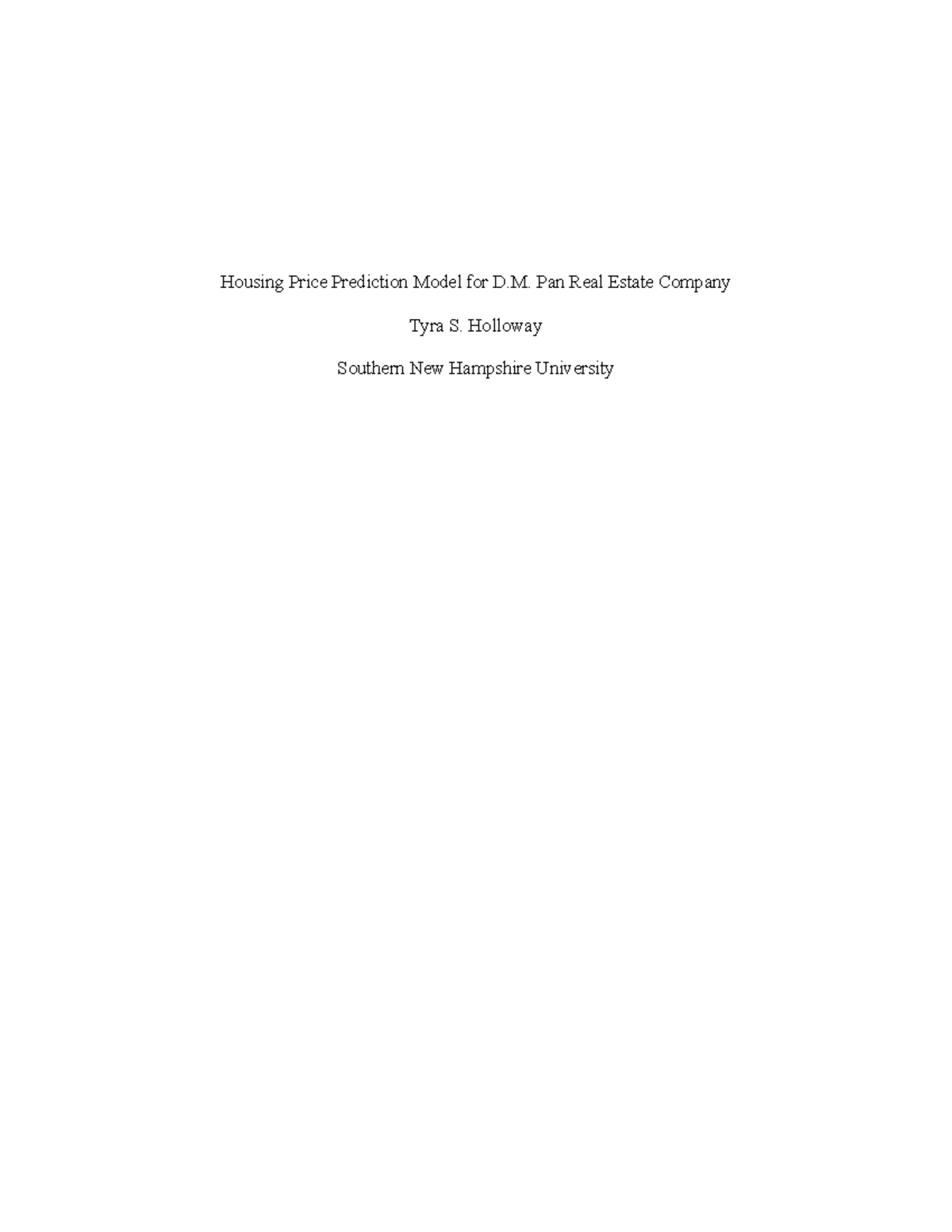 MAT 240 Module 5 Assignment - Hypothesis Testing for Regional Real ...