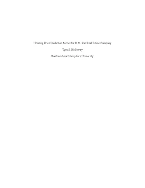 MAT 240 Module 3 Assignment - Median Housing Price Prediction Model for ...